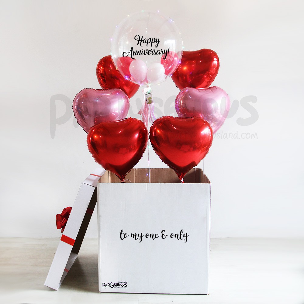 Jual Gumball Love Garden Mega Floatbox Surprise Balon Box | Shopee ...