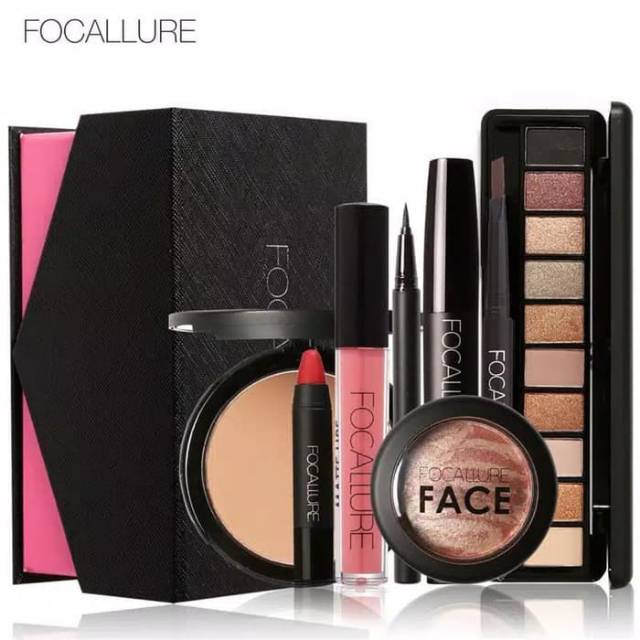 Jual FOCALLURE Original SET 8 in 1 Makeup With Box Kosmetik Untuk ...