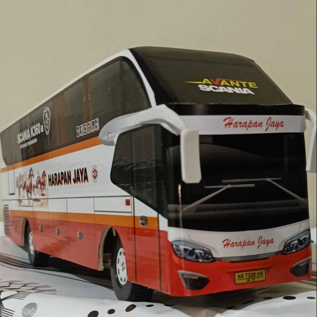 Jual Miniatur Bus bis / mainan bus bis harapan jaya avante Shd | Shopee ...