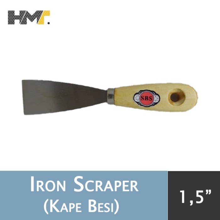 Jual SBS Iron Scraper 1.5" / Kape Besi Gagang Kayu 1.5 inch | Shopee ...