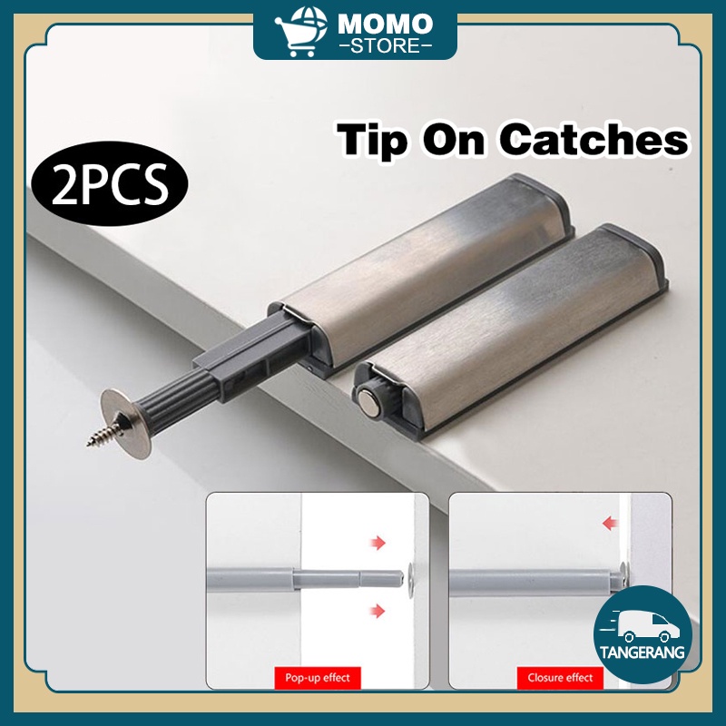 Jual 丨2Pcs丨Tip On Push To Open Pintu/Magnet Damper Catches/Push Open ...