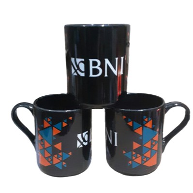 Jual Black mug color custom / mug hitam high quality custom | Shopee ...