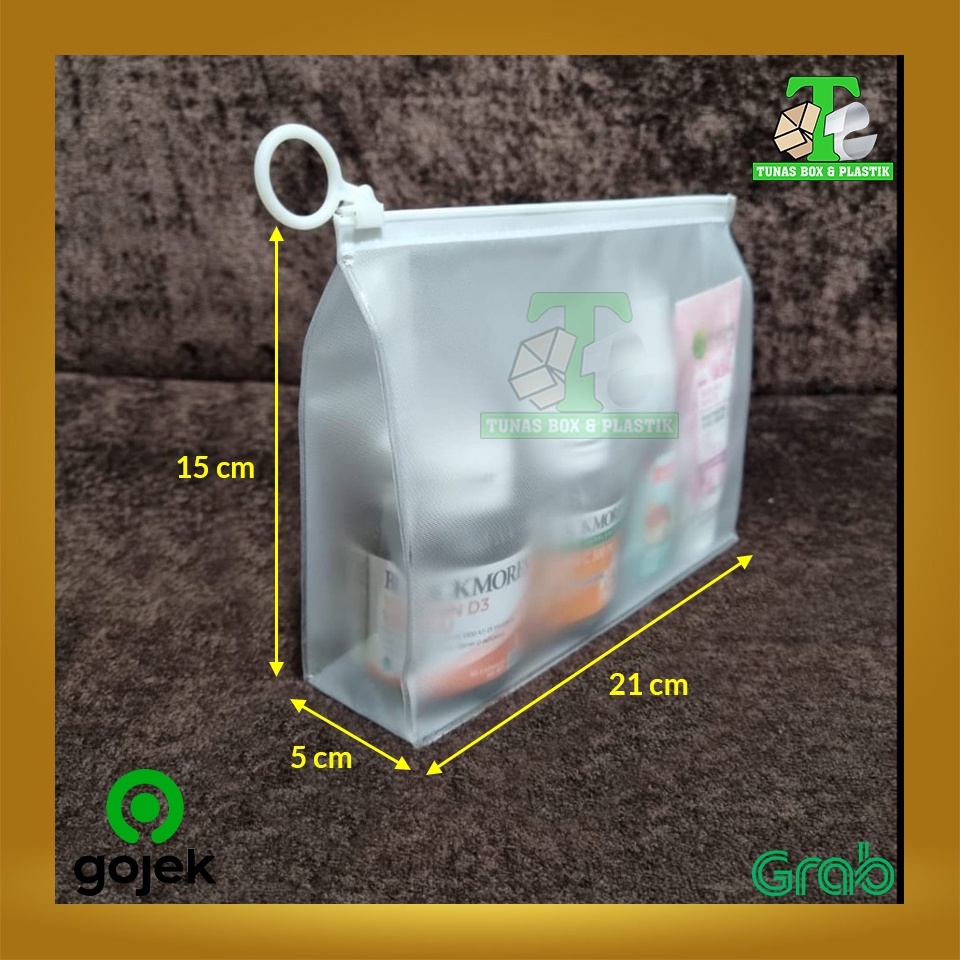 Jual Plastik Mika Zipper Gagang | Dompet Masker | Mika Kosmetik ...