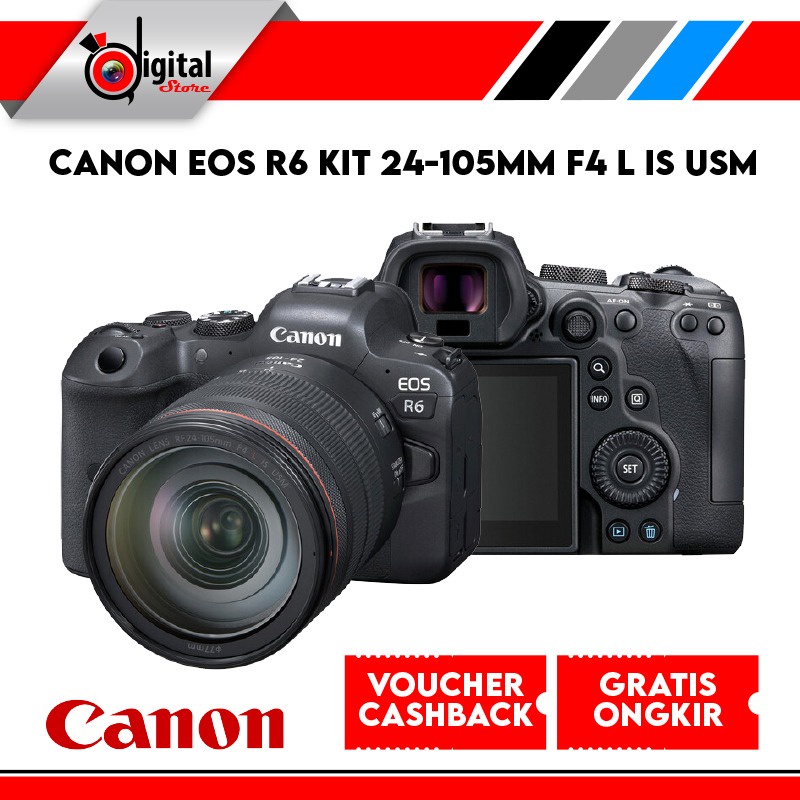 Jual Canon EOS R6 Kit 24-105mm f4 L IS USM MARK II | Shopee Indonesia
