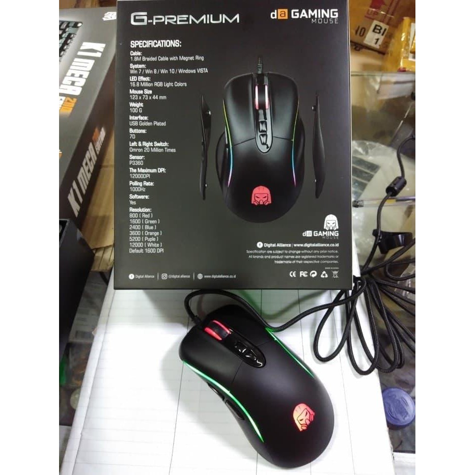 Jual Jual mouse gaming digital alien G PREMIUM rgb Berkualitas | Shopee ...
