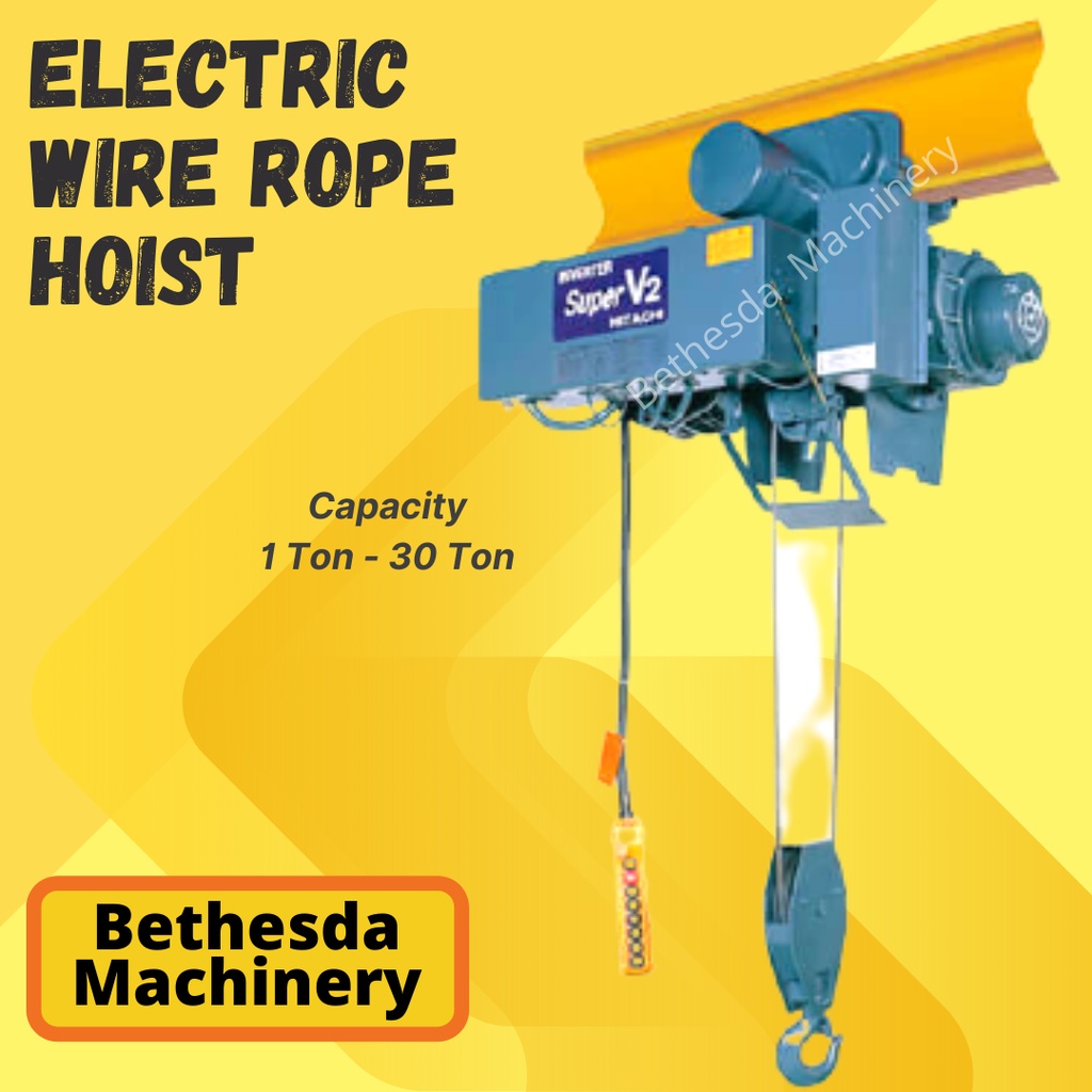 Jual Hoist Wire Rope 20 Ton x 12 Meter Hitachi V Series | Shopee Indonesia