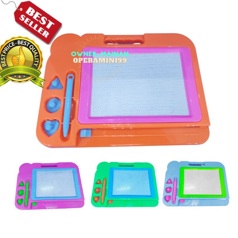 Jual Mainan Papan Tulis Saba Sobak Drawing Box Magnet Magnetik Bisa ...