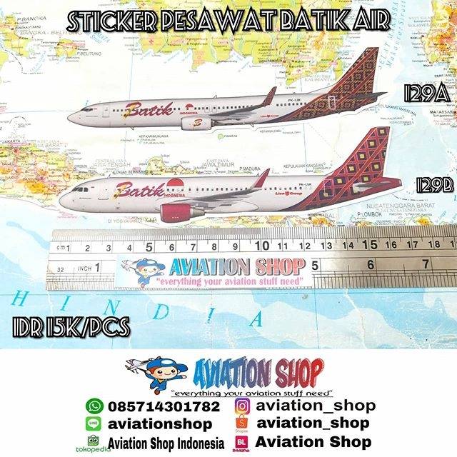 Jual Sticker stiker Pesawat Batik Air | Shopee Indonesia