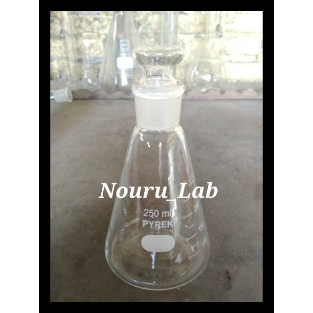 Jual Erlenmeyer 250ml Dengan Ts Glass Stopper | Shopee Indonesia