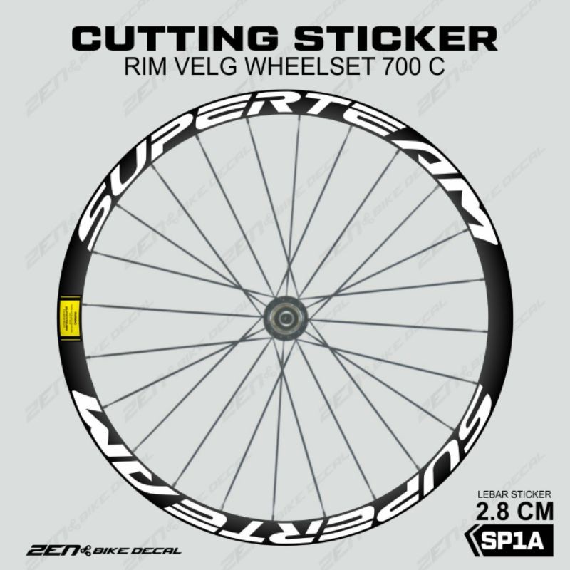 Jual decal sticker rim wheelset 700c | Shopee Indonesia