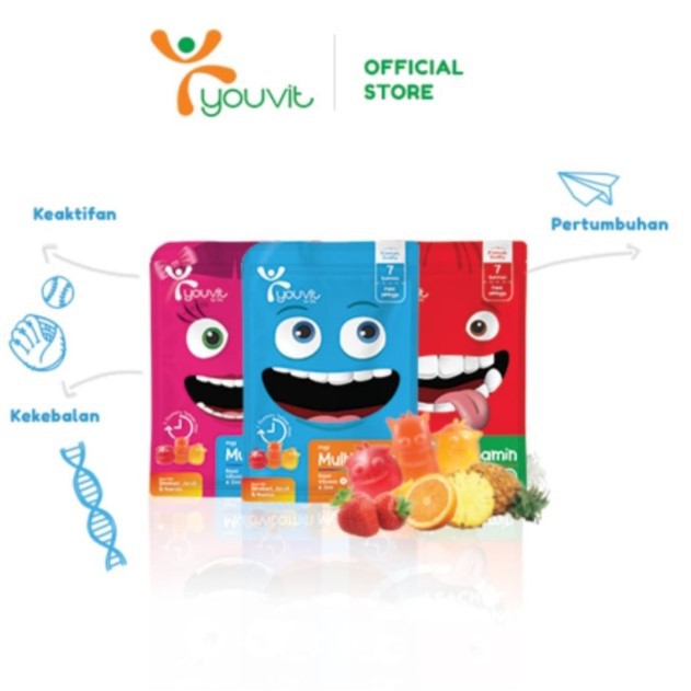 Jual Youvit Multivitamin Gummy Anak 1 SACHET | Shopee Indonesia