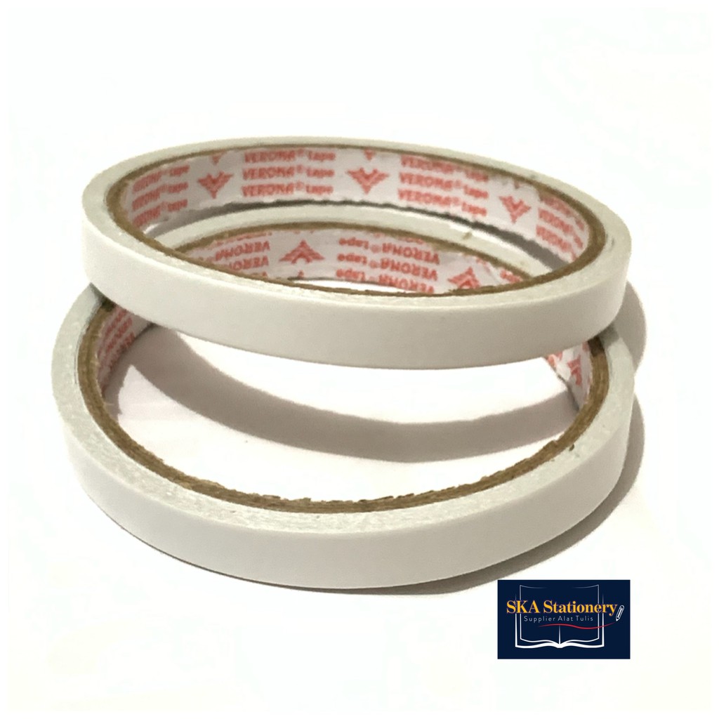 Jual Isolasi/Double Tape Kecil 1/2 inch 0.5 inch Verona Murah (Roll ...