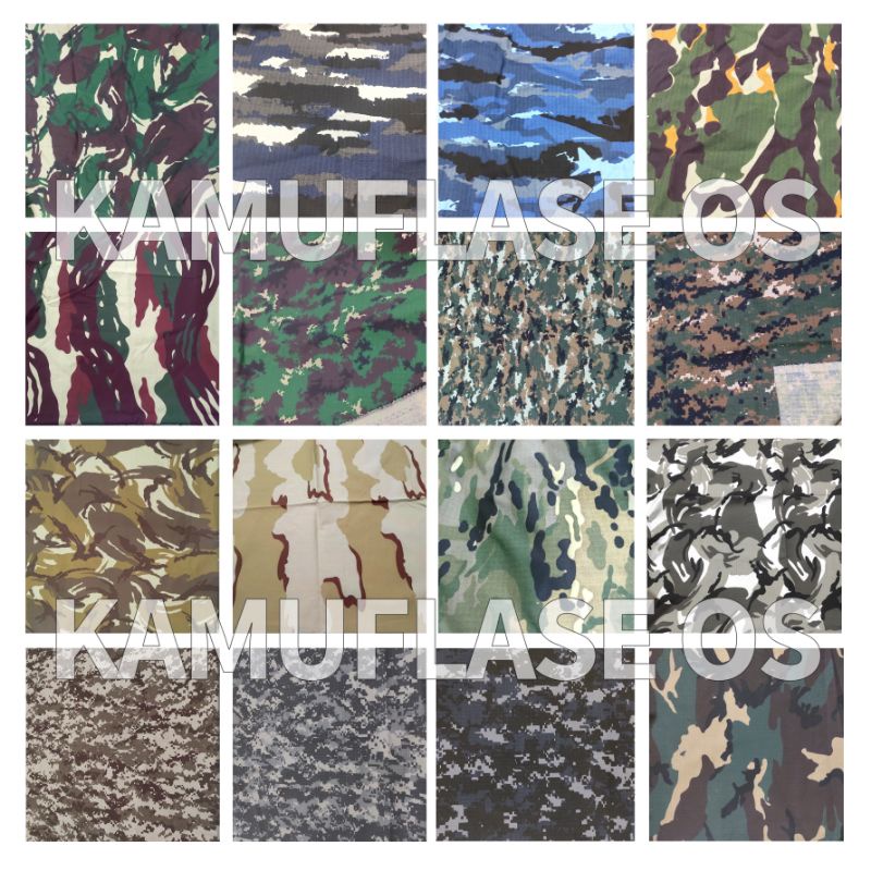 Jual Bahan kain loreng army Motif malpinas nkri gurun marpat AL AU ...