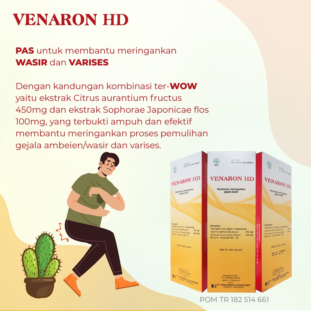 Jual Obat Wasir Alami VENARON HD Solusi atasi Ambeien/Wasir dan Varises ...