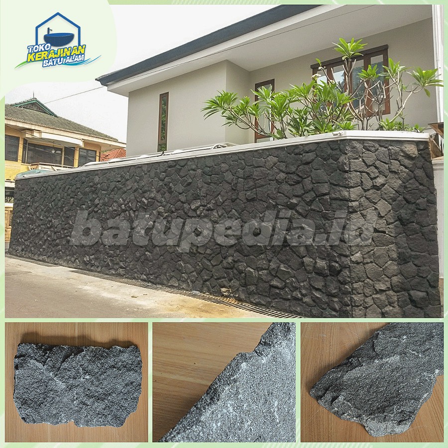 Jual Batu Alam Candi Lava Stone Dekorasi Dinding Pola Random | Shopee ...