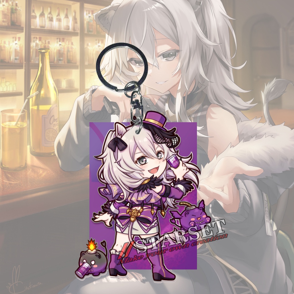 Jual Gantungan Kunci Hololive Shishiro Botan 05 - Ganci - Key Chain ...