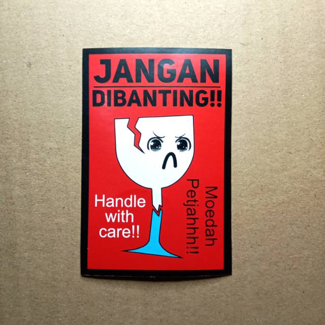 Jual Sticker "JANGAN DiBANTING" for Packing | Shopee Indonesia