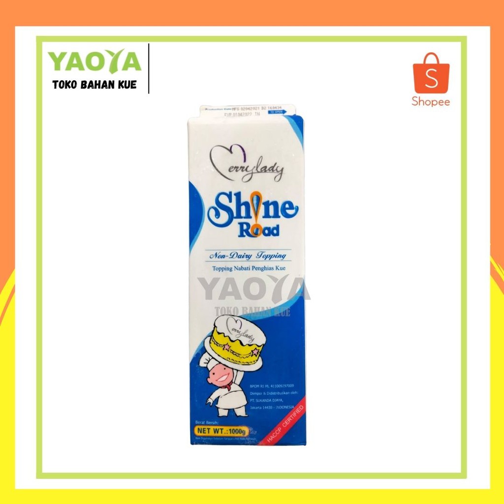 Jual MERRYLADY SHINE ROAD CREAM ND TOPPING 1 LITER | Shopee Indonesia