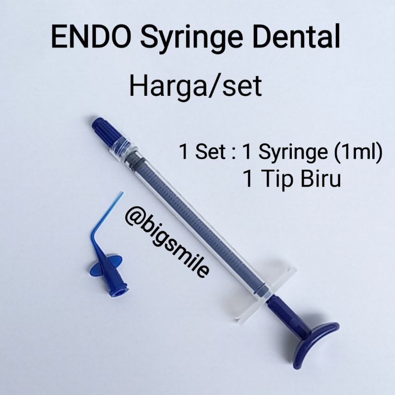 Jual ENDO Syringe Spuit Plastik Irigasi Saluran Akar Root Canal Dental ...