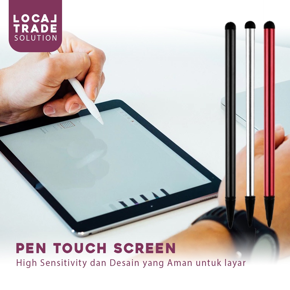 Jual Stylus Pen Capacitive Touch Screen Android Universal 2 In 1 Pulpen ...