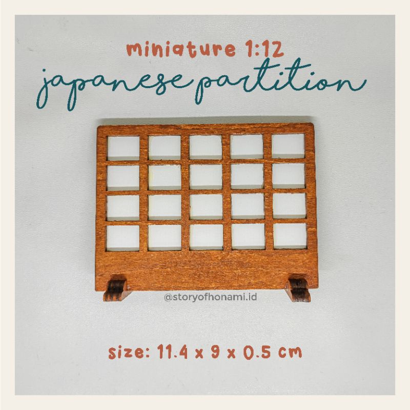 Jual MINIATUR 1:12 JAPANESE PARTITION PARTISI RUANGAN JEPANG MAINAN ...