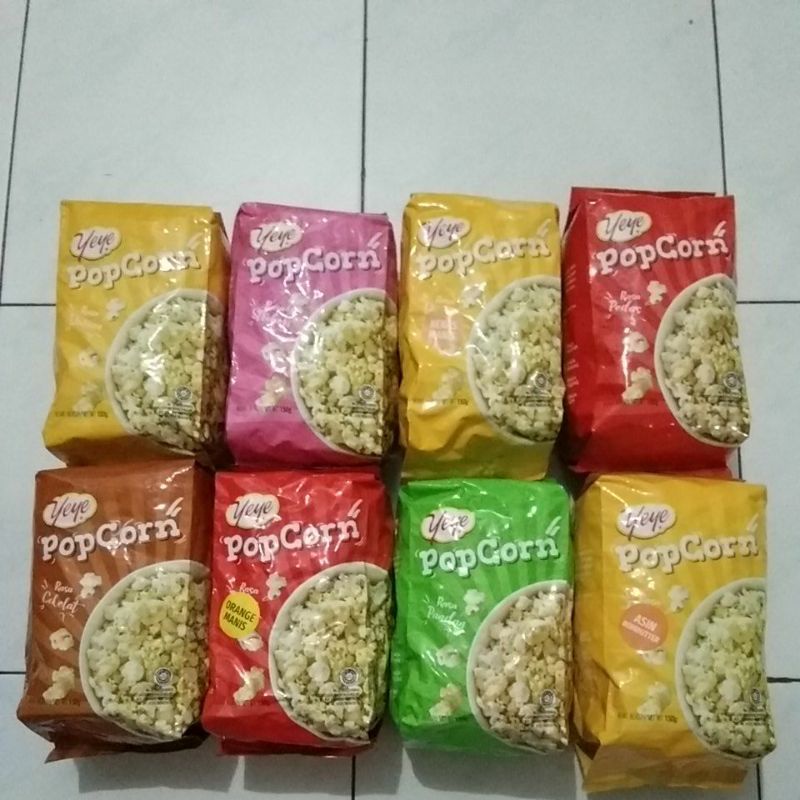 Jual Yeye Popcorn Ye Ye pop corn 150 gr brondong jagung Amerika 150gr ...