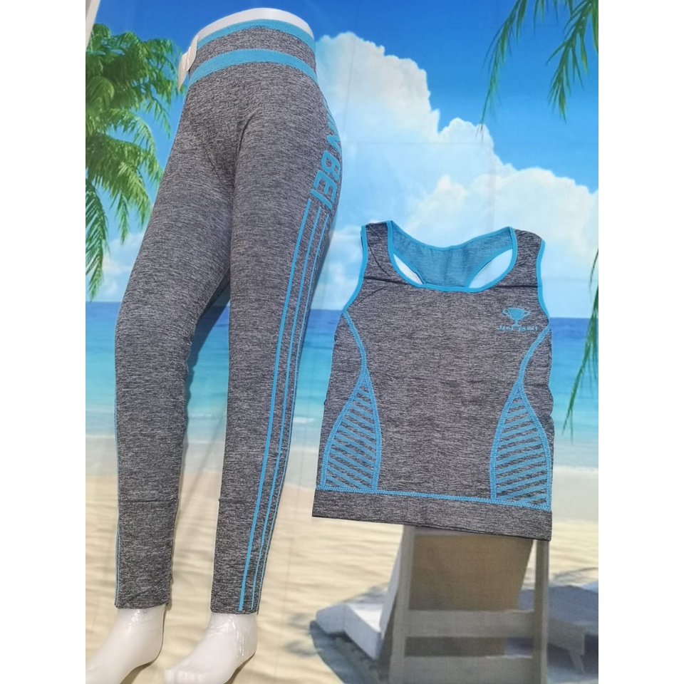 Jual Setelan Baju Olahraga 502 / Setelan Leging / Baju Senam / Baju gym ...
