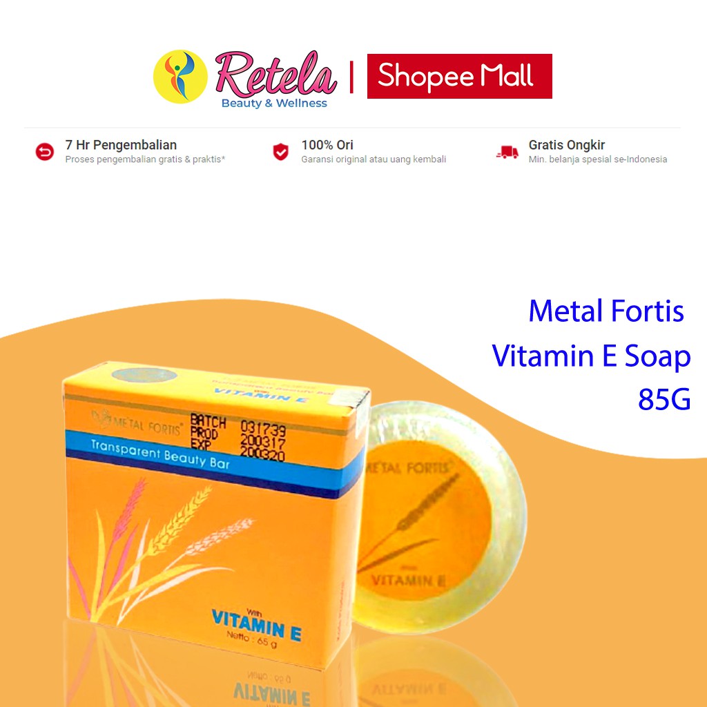 Jual Metal Fortis Vitamin E Soap 65G / Sabun Metal Fortis Bpom Ori ...