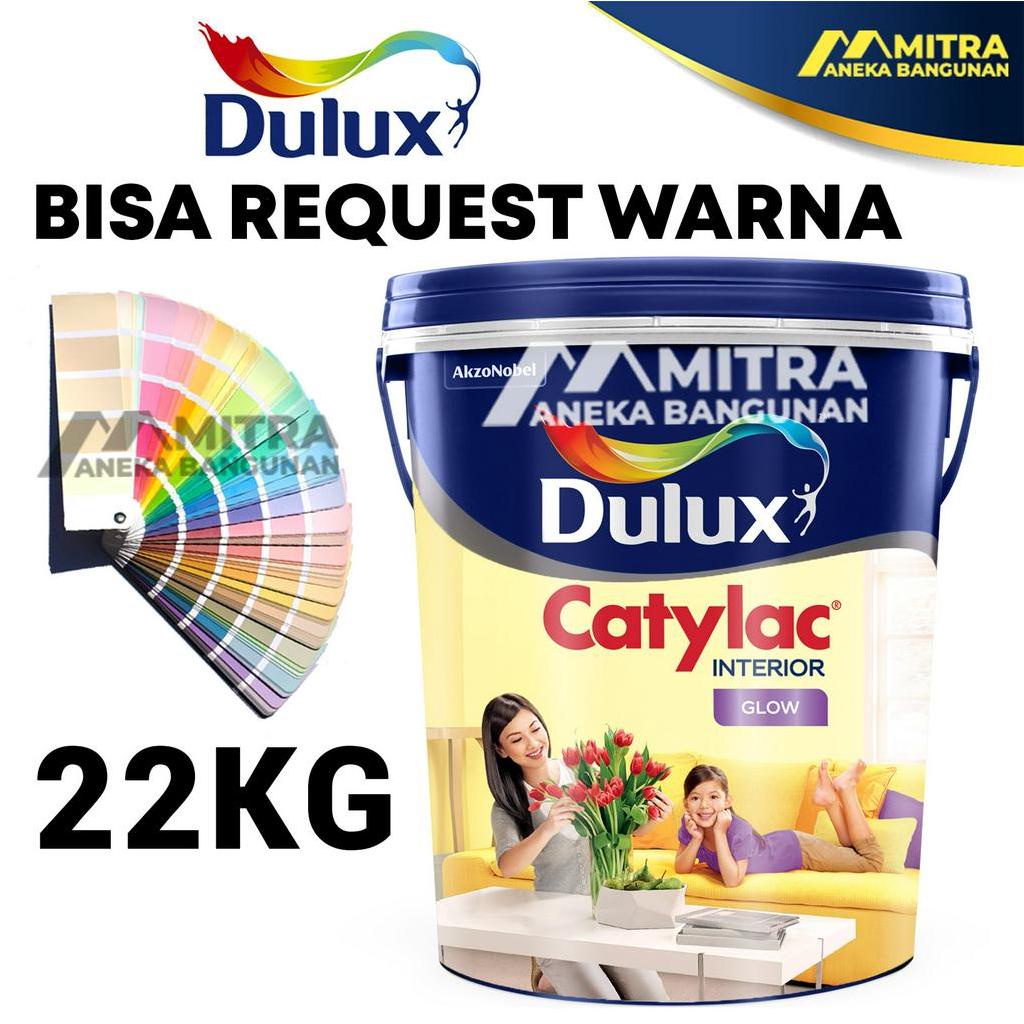 Jual CAT TEMBOK DULUX CATYLAC GLOW INTERIOR 22 KG PAIL / BISA REQUEST ...