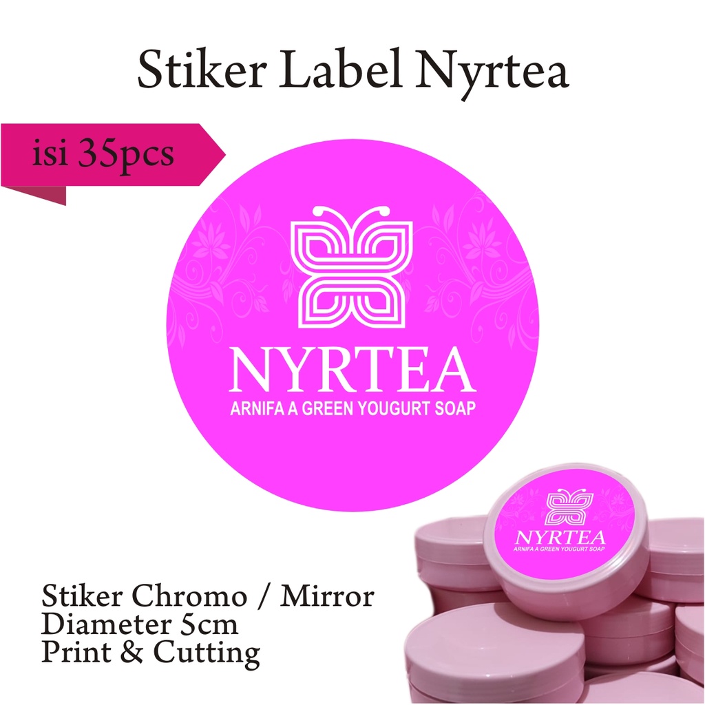 Jual Stiker Label Nyrtea Cutting Bentuk desain 1 | Shopee Indonesia