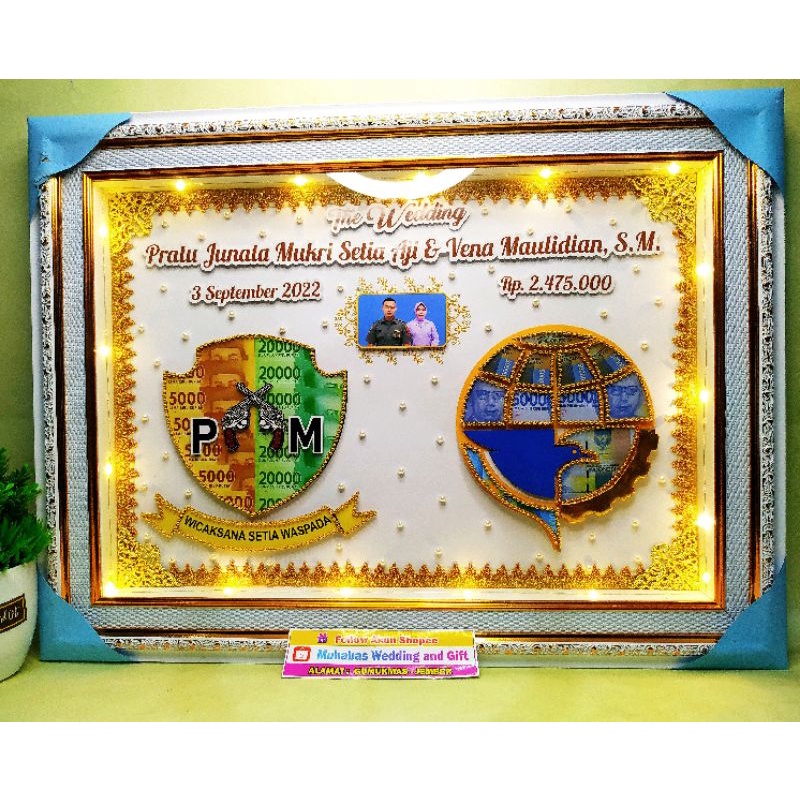 Jual Mahar Logo PM / Mahar Logo TNI/ Mahar Persit /Mahar Pernikahan ...