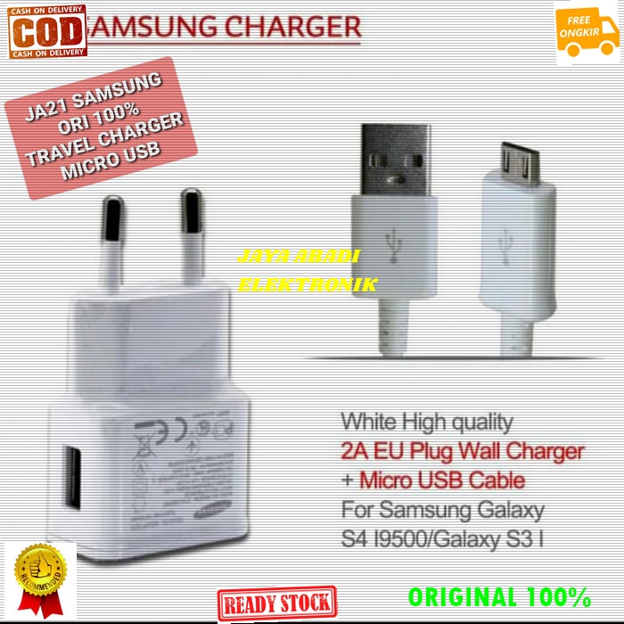 Jual J21 SAMSUNG ORIGINAL 10 WATT 2A MICRO USB ADAPTIVE SUPER FAST ...