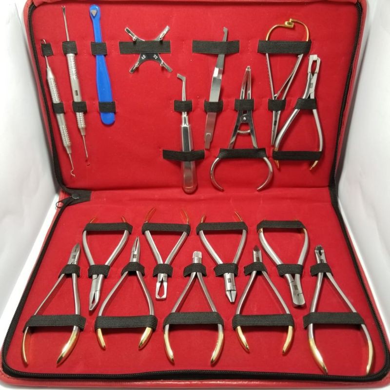 Jual Dental Istrument Tang Ortho / set alat ortho Alat behel lengkap ...