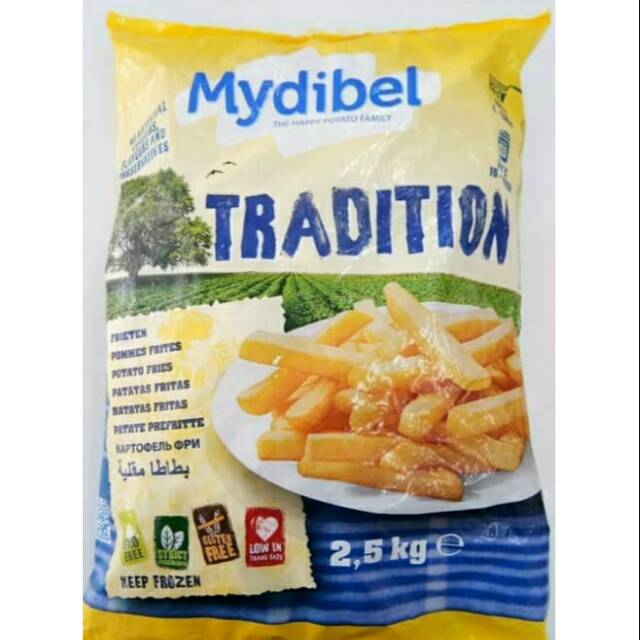 Jual MYDIBEL Tradition 2,5 KG Kentang Beku Impor Belgia French Fries ...