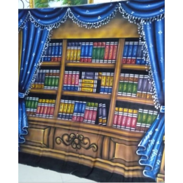 Jual Background foto kain2,5X3meter wisuda horden kanan dan kiri ...