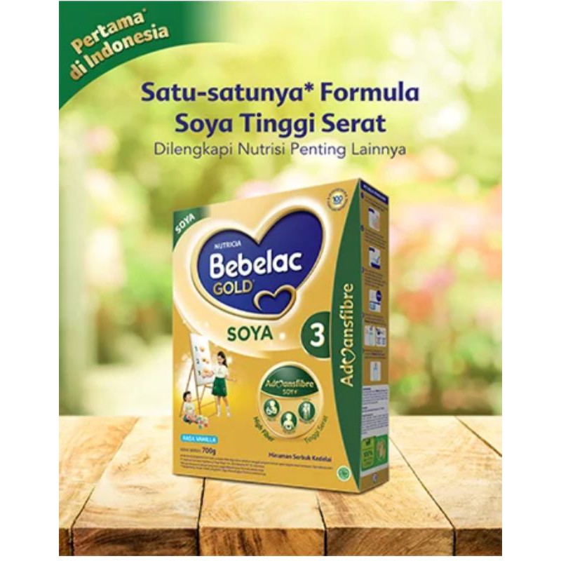 Jual BEBELAC GOLD 3 Soya Vanila Susu Box 700g | Shopee Indonesia