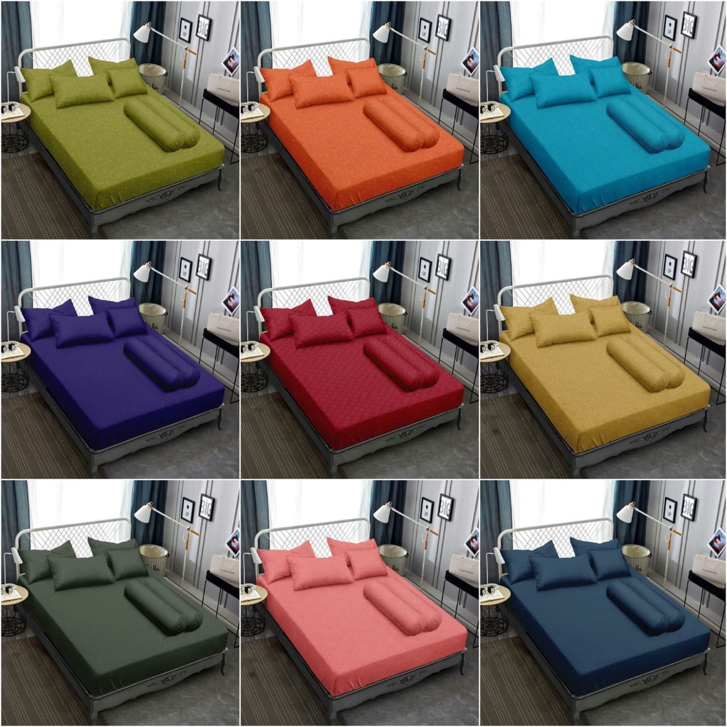 Jual Sprei/Seprai Selip Vallery B4 King Size Polos/Emboss | 180x200 ...