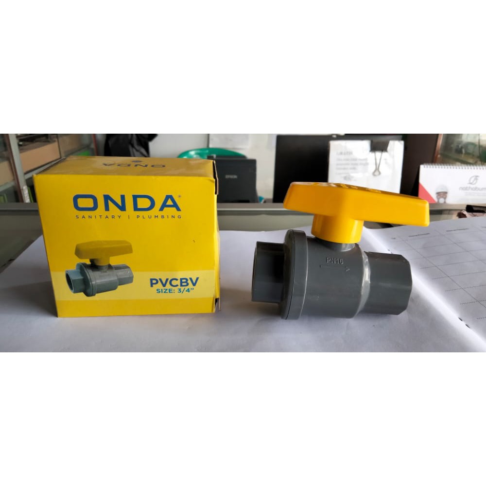 Jual BALL VALVE ONDA PVC 3/4" PVC SANITARY BALLVALVE STOPKRAN | Shopee ...