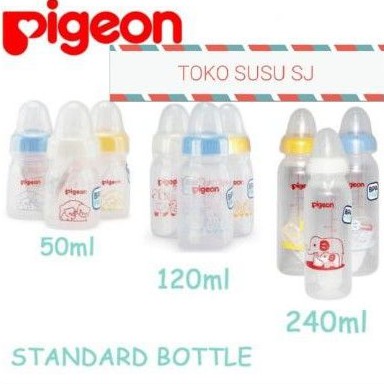 Jual PIGEON BOTTLE STANDAR 50 ML 120 ML 240 ML/ BOTOL SUSU BAYI PIGEON/ 50ML 120ML 240ML ...
