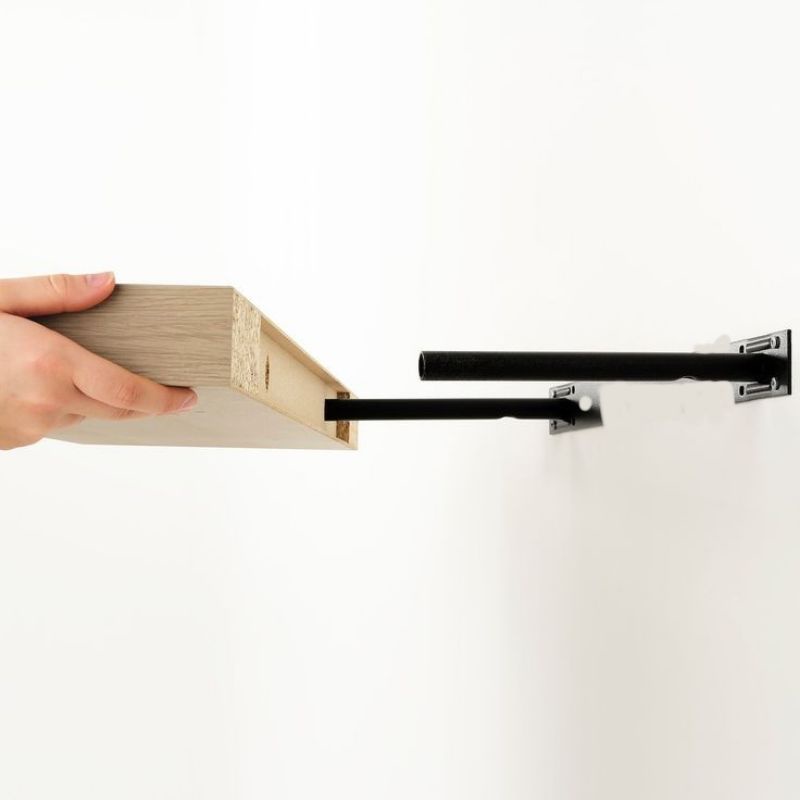 Jual besi penyangga bracket braket ambalan rak dinding melayang ...