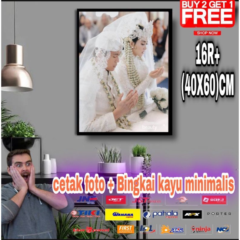 Jual [CETAKFOTO] BINGKAI BESAR 16+ (40x60) BESAR/JUMBO + bingkai foto ...