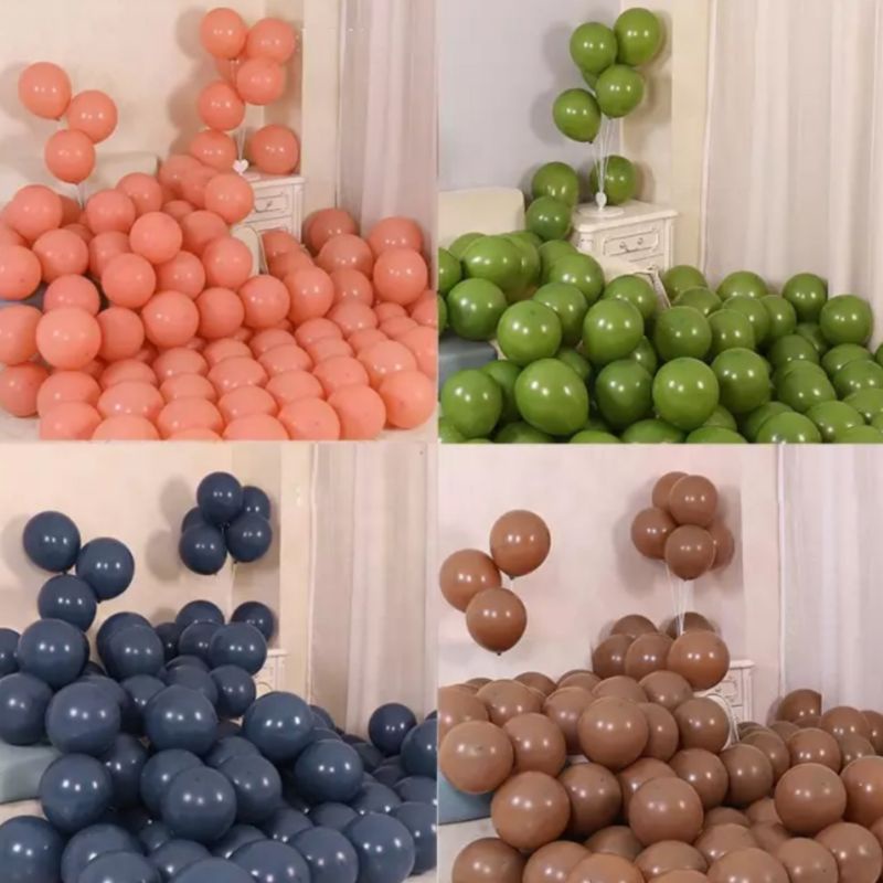 Jual Balon Retro 5 inch & 12 inch 100 pcs | Warna Vintage Party ...