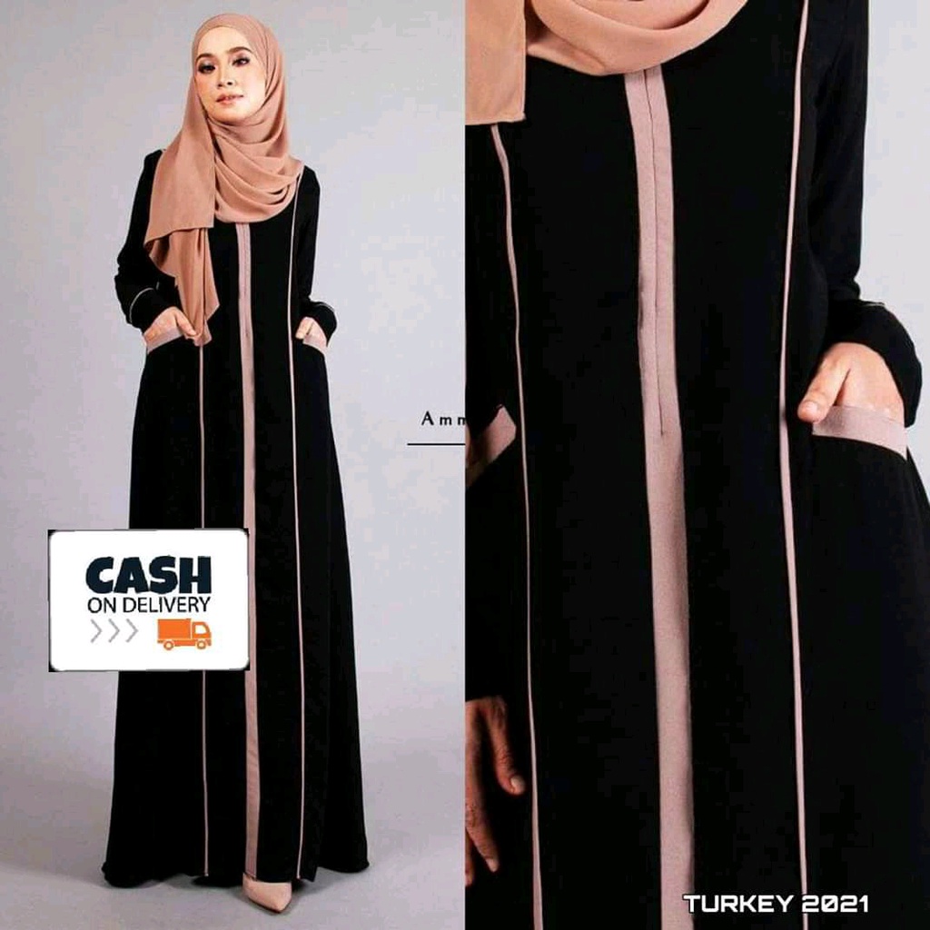 Jual murah New gamis turkey - dress remaja polos - fhasion muslimah ...