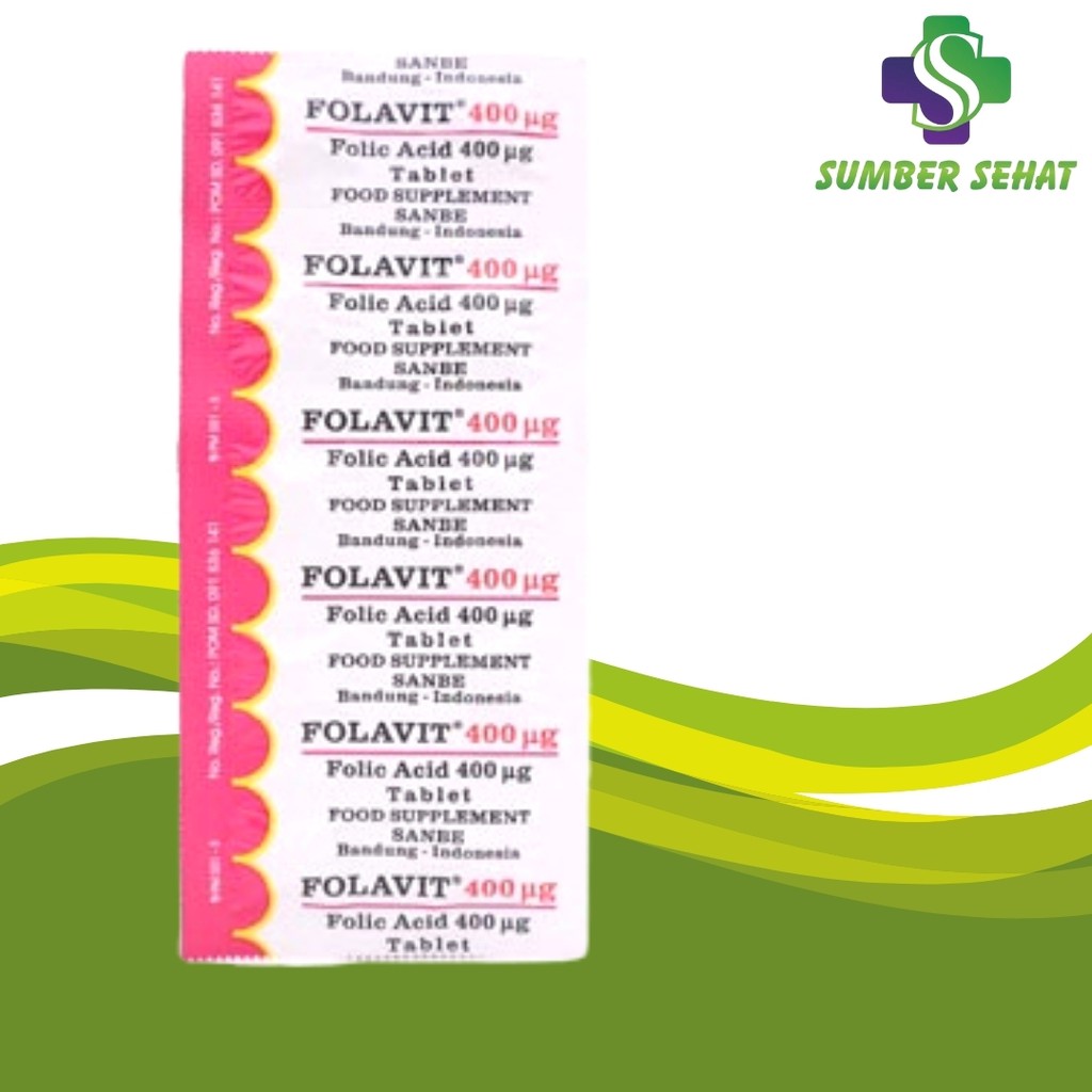 Jual FOLAVIT 400 MCG STRIP 10 TABLET | Shopee Indonesia