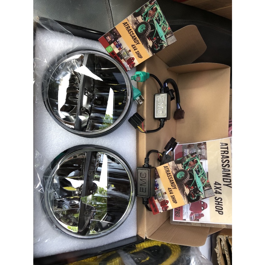 Jual headlamp lampu depan LED truck lite daymaker hardtop jimny rubicon ...