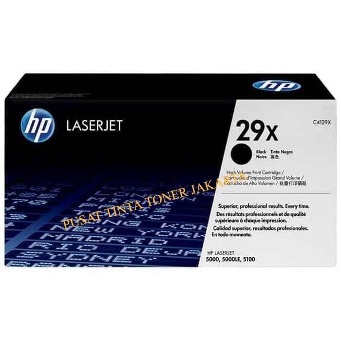 Jual Toner HP LaserJet 29X ( C4129X ) = HP LaserJet Pro 5000, 5100 ...
