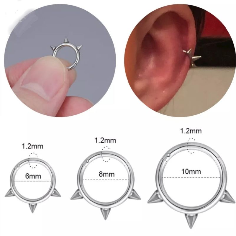 Jual Anting 1piece Piercing Earring Septum Helix Stainless Steel Tragus ...