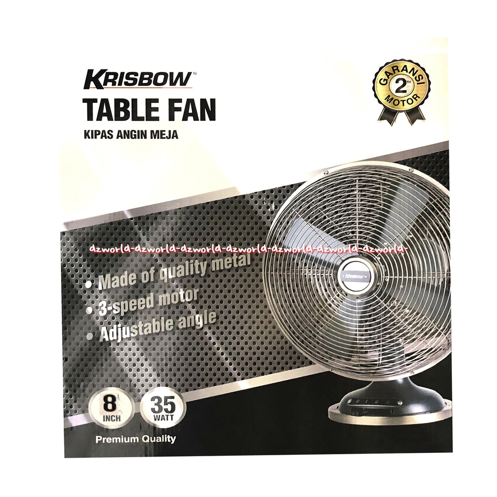 Jual Krisbow Table Fan Vintage 8inch Kipas Angin Meja Ukuran 8 Inch ...