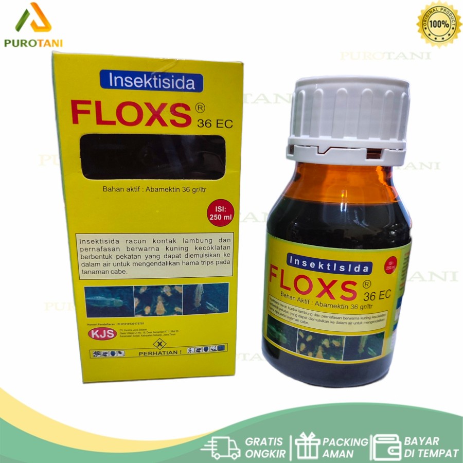 Jual FLOXS 36ec Insektisida Abamektin Abamectin 36 EC 250 ml | Shopee ...
