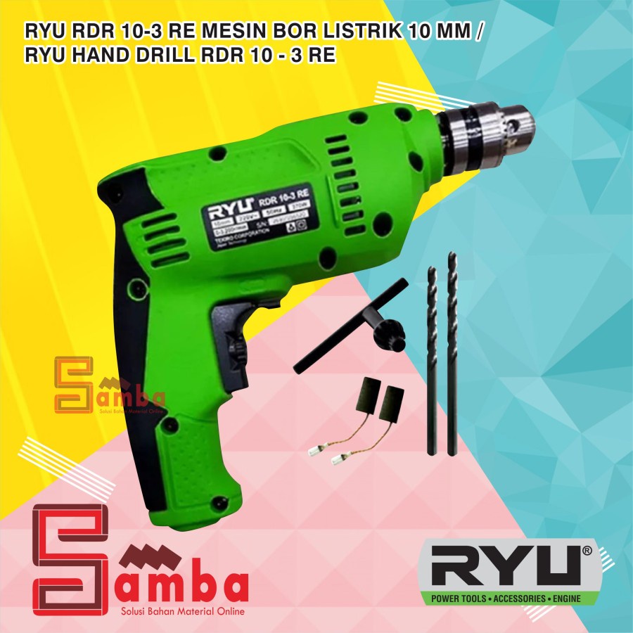 Jual MESIN BOR RYU RDR 10-3 / MESIN BOR TANGAN RYU 10MM | Shopee Indonesia